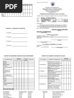 SHS Report Card - Grade11 | PDF | Value (Ethics) | Literacy