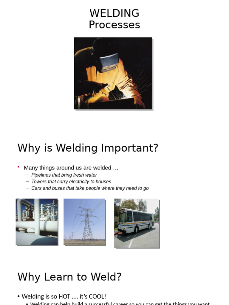 Unit 6 Common WELDING Processes | PDF | Welding | Construction