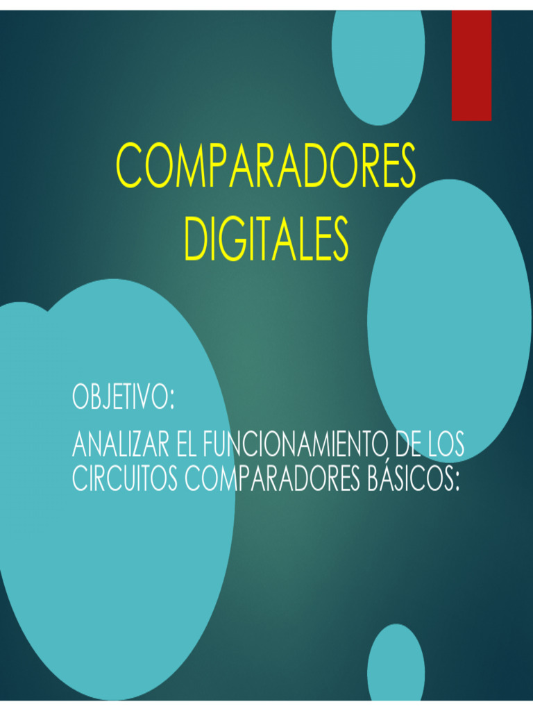 Funcionamiento de Comparadores Digitales | PDF