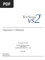 Vetscan Vs2 Operator S Manual Abx 00101 | PDF | Blood Plasma