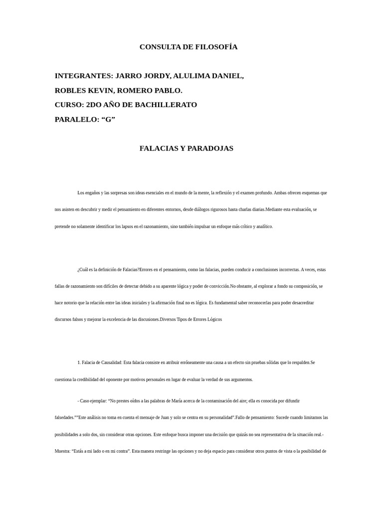 Matemáticas | PDF | Falacia | Pensamiento