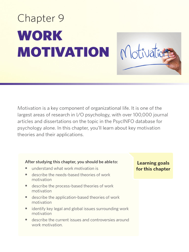 work-motivation | PDF | Motivational | Motivation