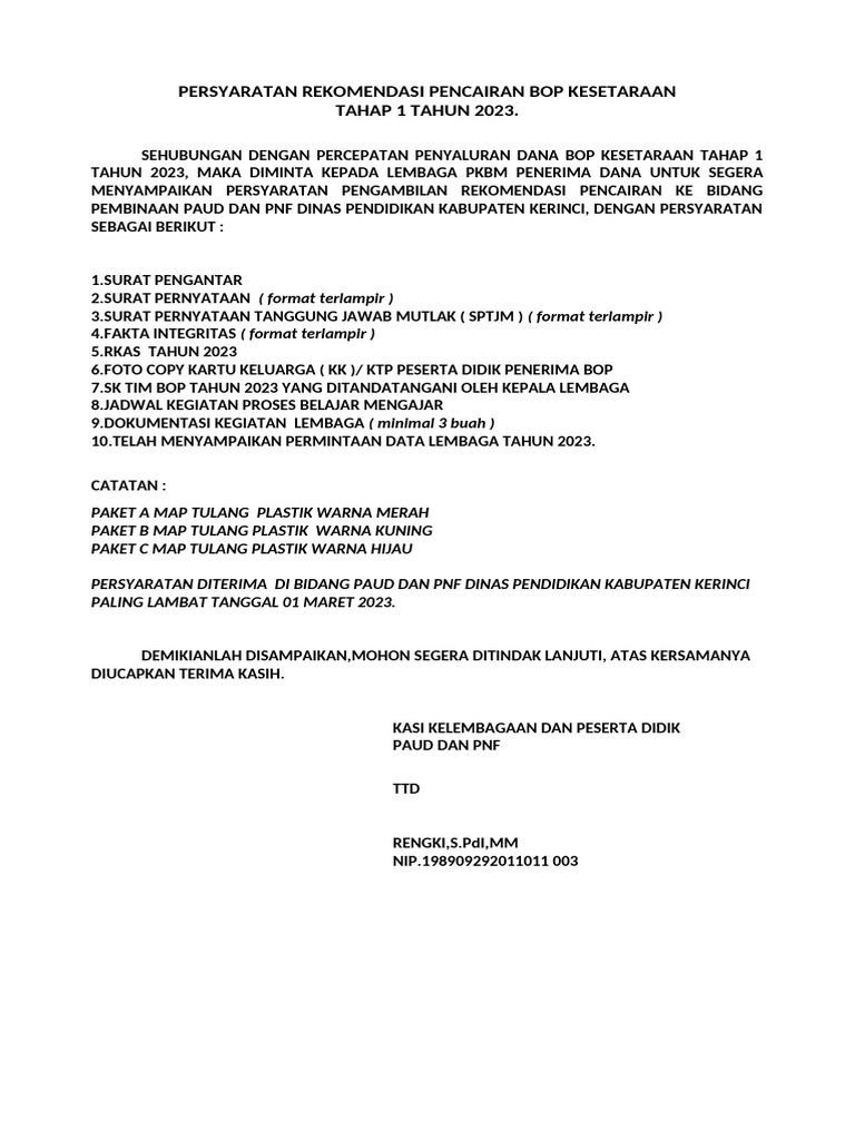 Baru. SPTJM, PAKTA INTEGRITAS (1) | PDF