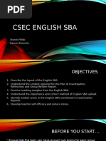 CSEC English A SBA Guidelines 2023 | PDF | Narration | Information