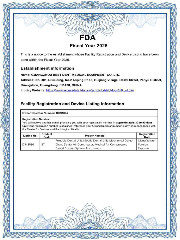 Fda Best Dent | PDF