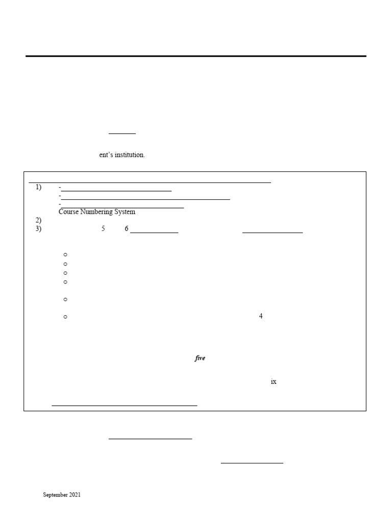 CSE Transfer Req Sept.2021 | PDF | Academia | Educational Stages