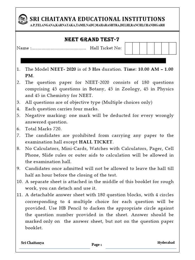 NEET Test Series 40 | PDF | Rna | Dna