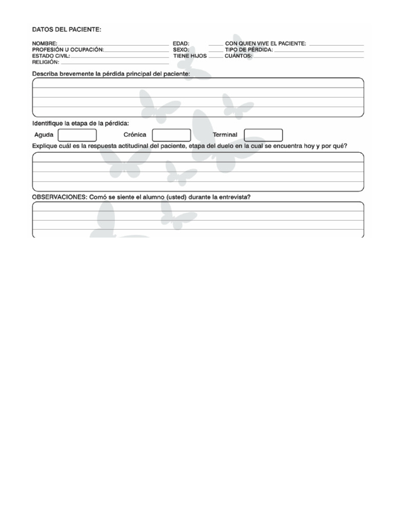 Ficha de Paciente | PDF