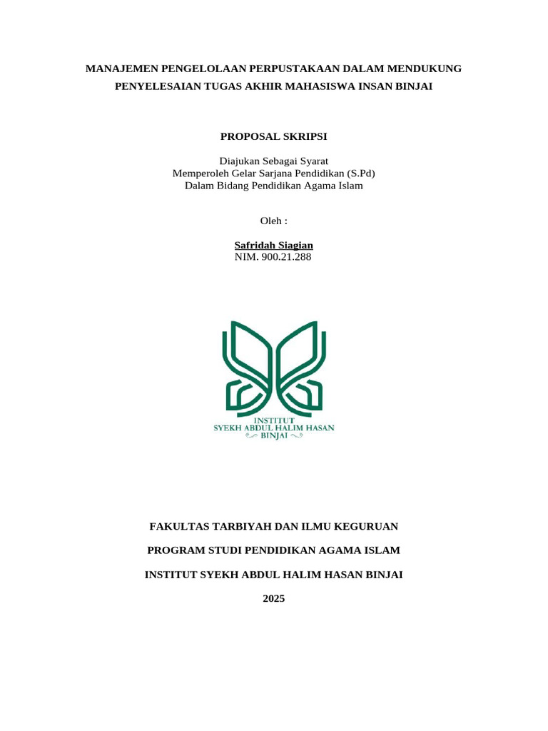 sampul proposal | PDF