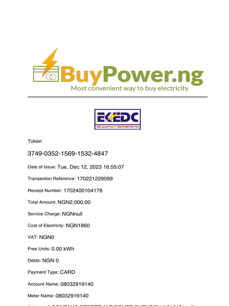 Electric Bill | PDF