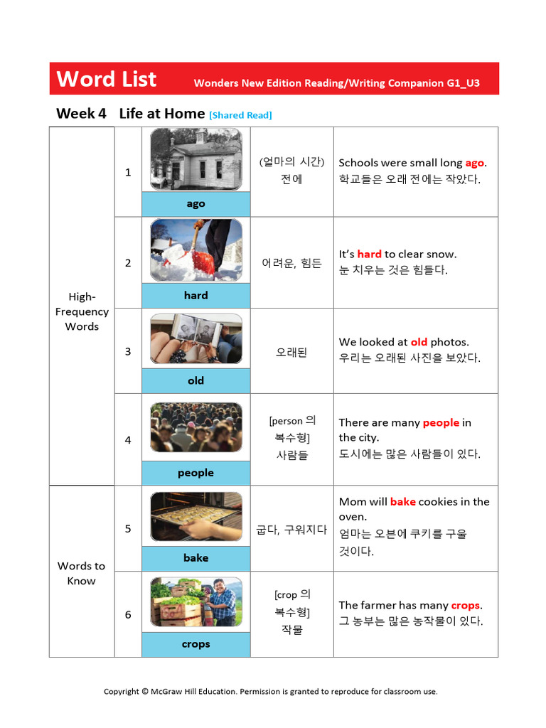 Wonders G1 Week 4 Companion Guide | PDF | Copyright