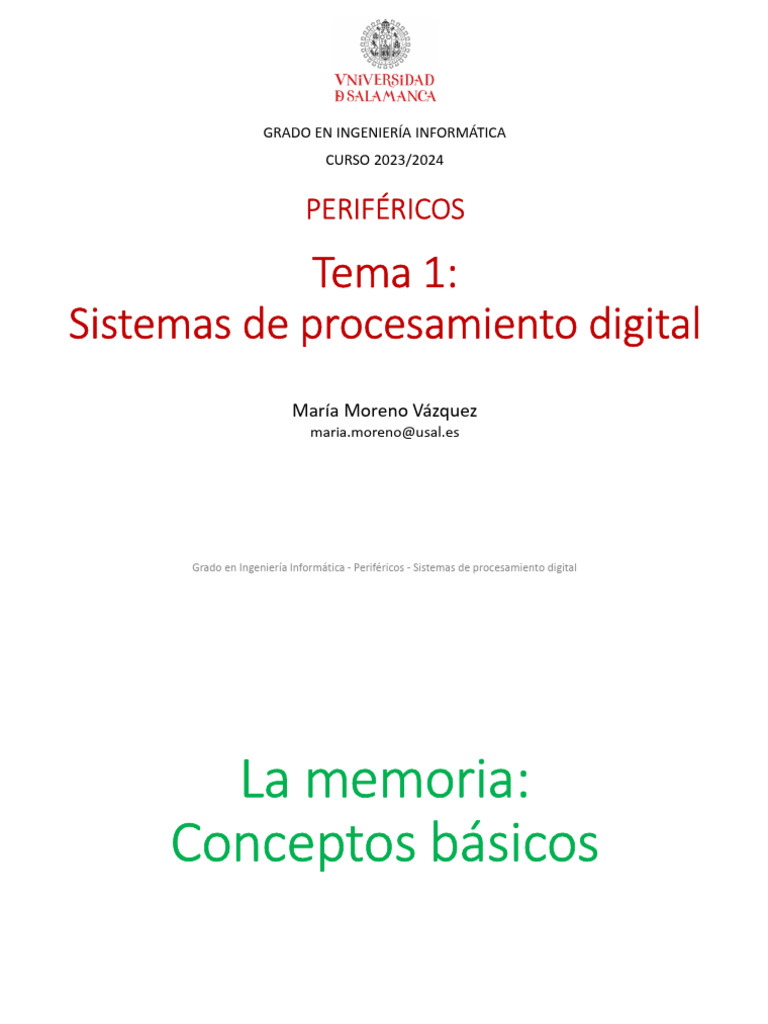Conceptos Clave de Memoria en Informática | PDF | Poco | Almacenamiento ...