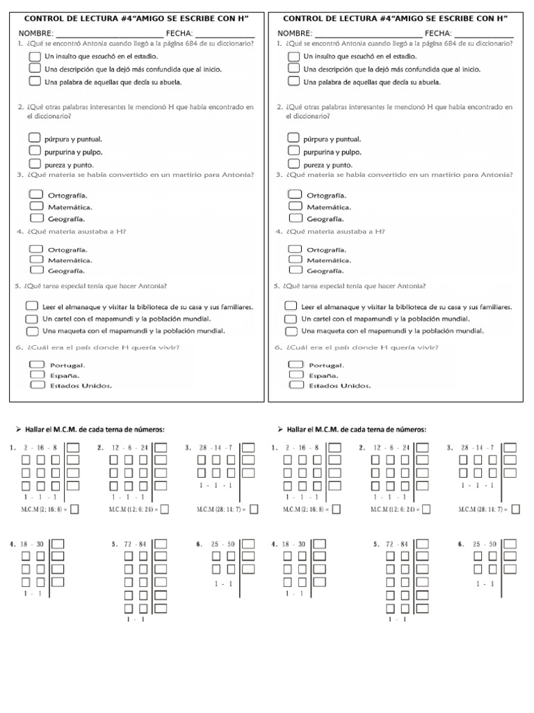 Control de Lectura #4 | PDF