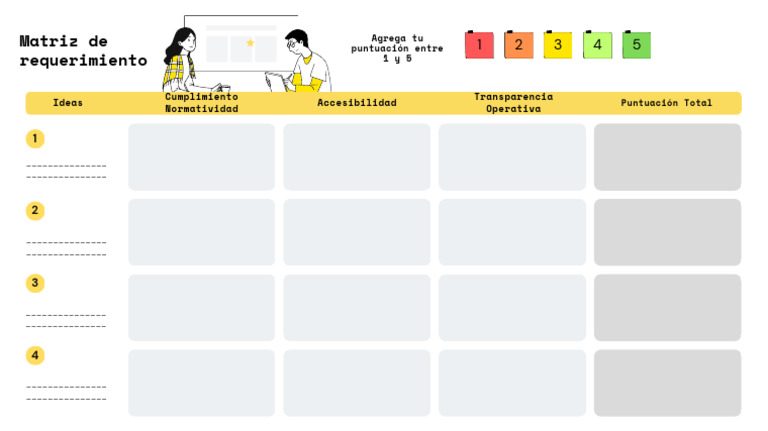 Amarillo Gris Blanco Matriz ICE Fondo de Jamboard | PDF