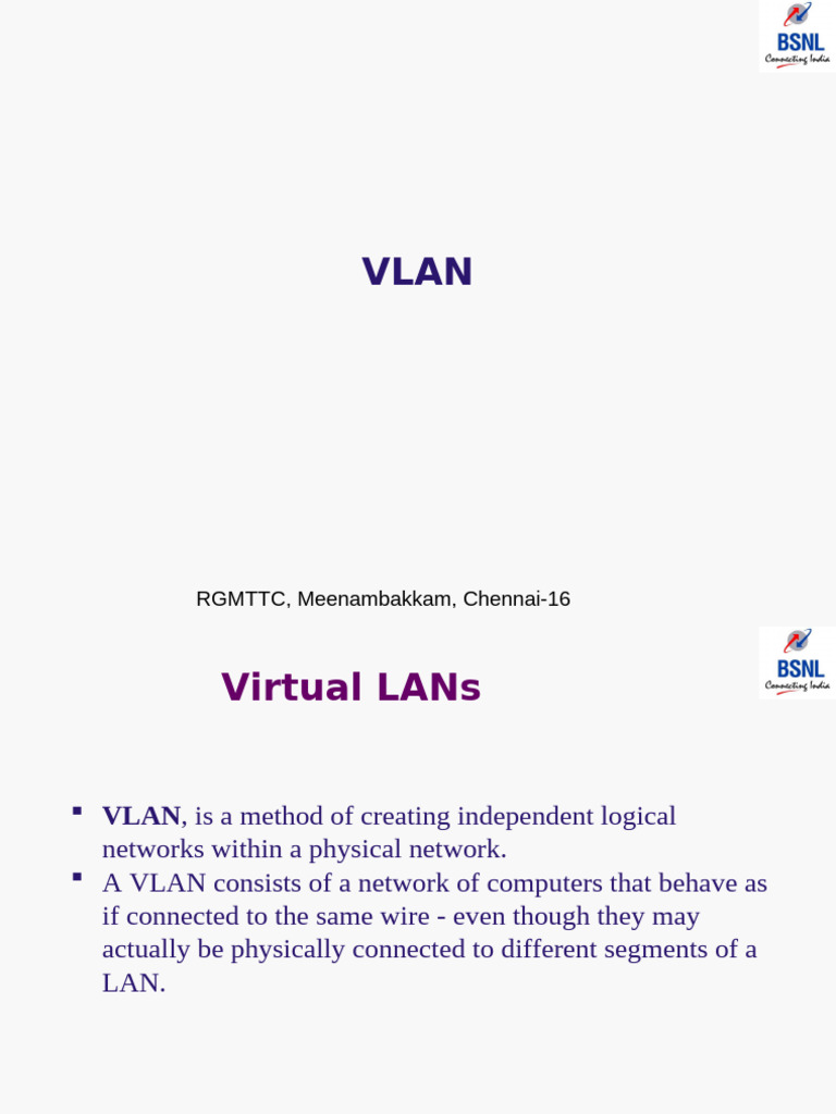 VLAN Concepts For Verizon | PDF | Telecommunications Standards | Networking Standards