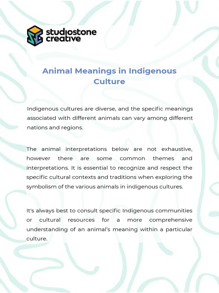 Animal Symbolism in Indigenous Cultures | PDF | Pinniped | Spirituality