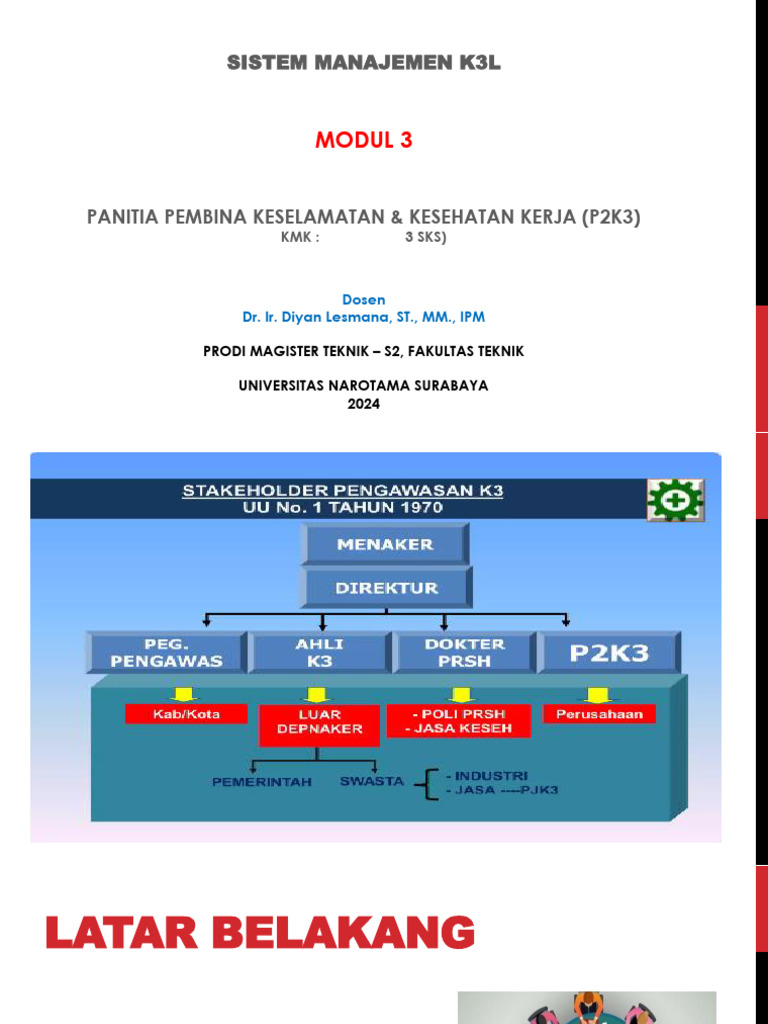 03. MODUL 3_Panitia Pembina Keselamatan dan Kesehatan Kerja (P2K3)-1 | PDF