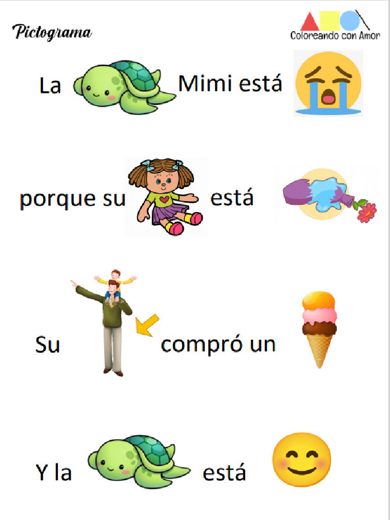 Lecturas Con Pictogramas | PDF
