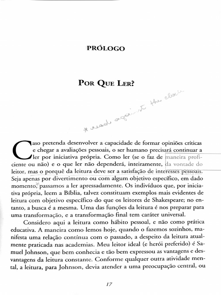 Como e Por Que Ler - Harold Bloom | PDF