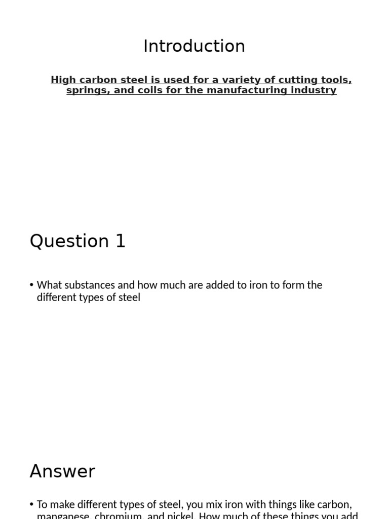 REENA - Science Project (Slide Presentation) | PDF | Steel | Alloy