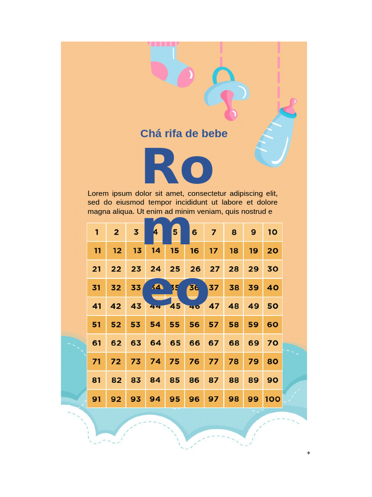 Rifa de Cha de Bebe | PDF