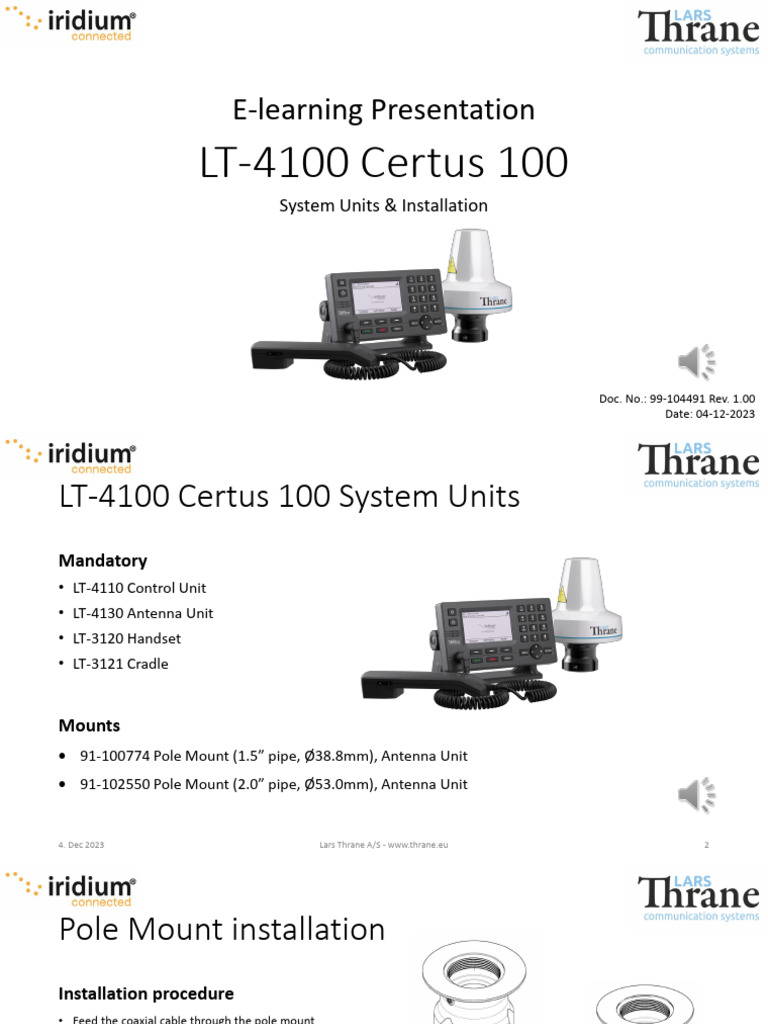 LT-4100 Certus 100 Installation Guide | PDF | Coaxial Cable ...