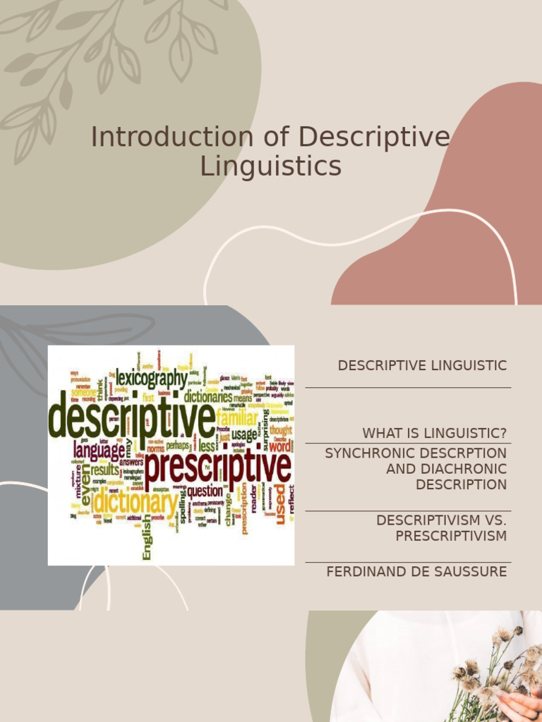 Introduction of Descriptive Linguistics | PDF