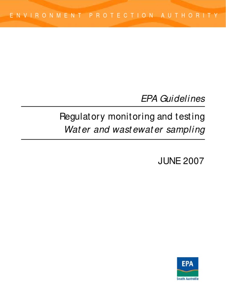 EPA Sampling Guide - Wws | PDF | Solubility | Ph