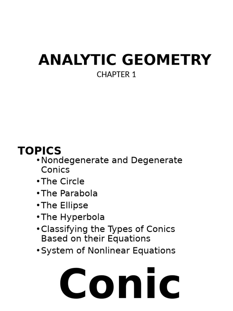 Lesson 1 Conic Sections Circle | PDF | Circle | Line (Geometry)