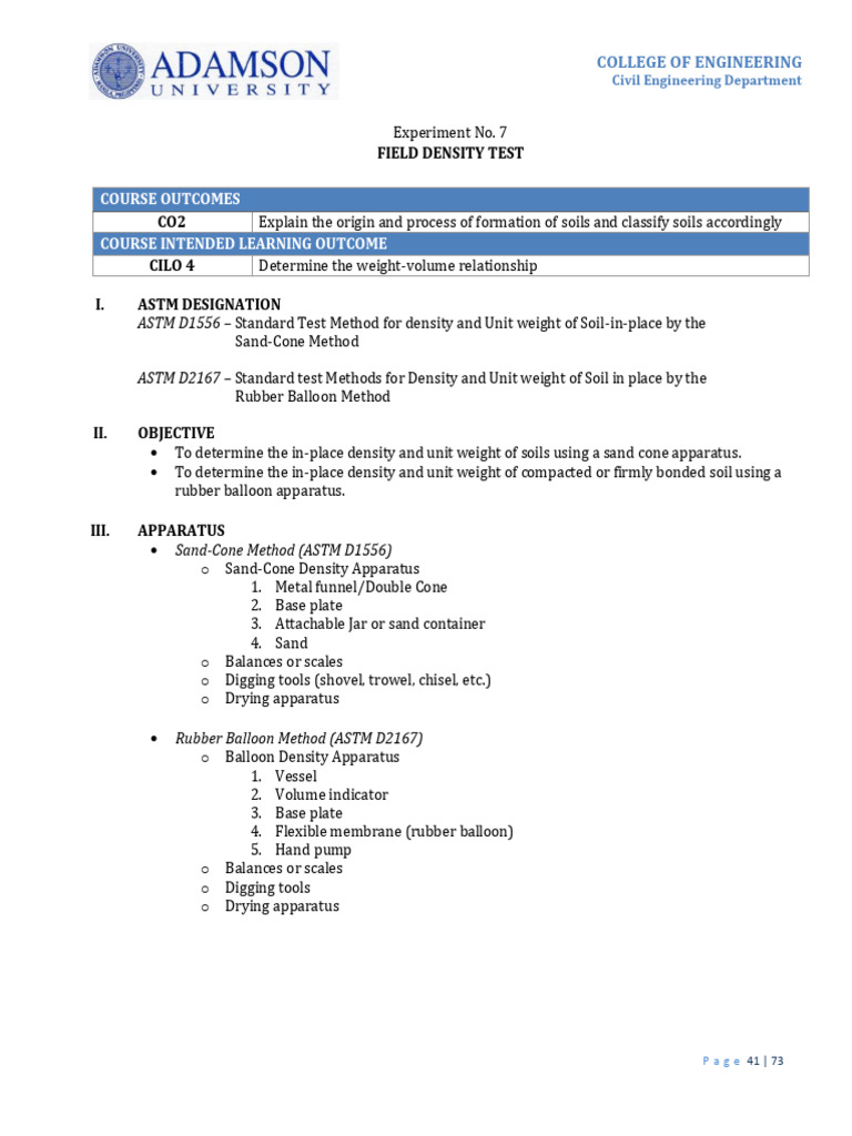 In-Place Soil Density Testing Methods | PDF | Density | Statistics