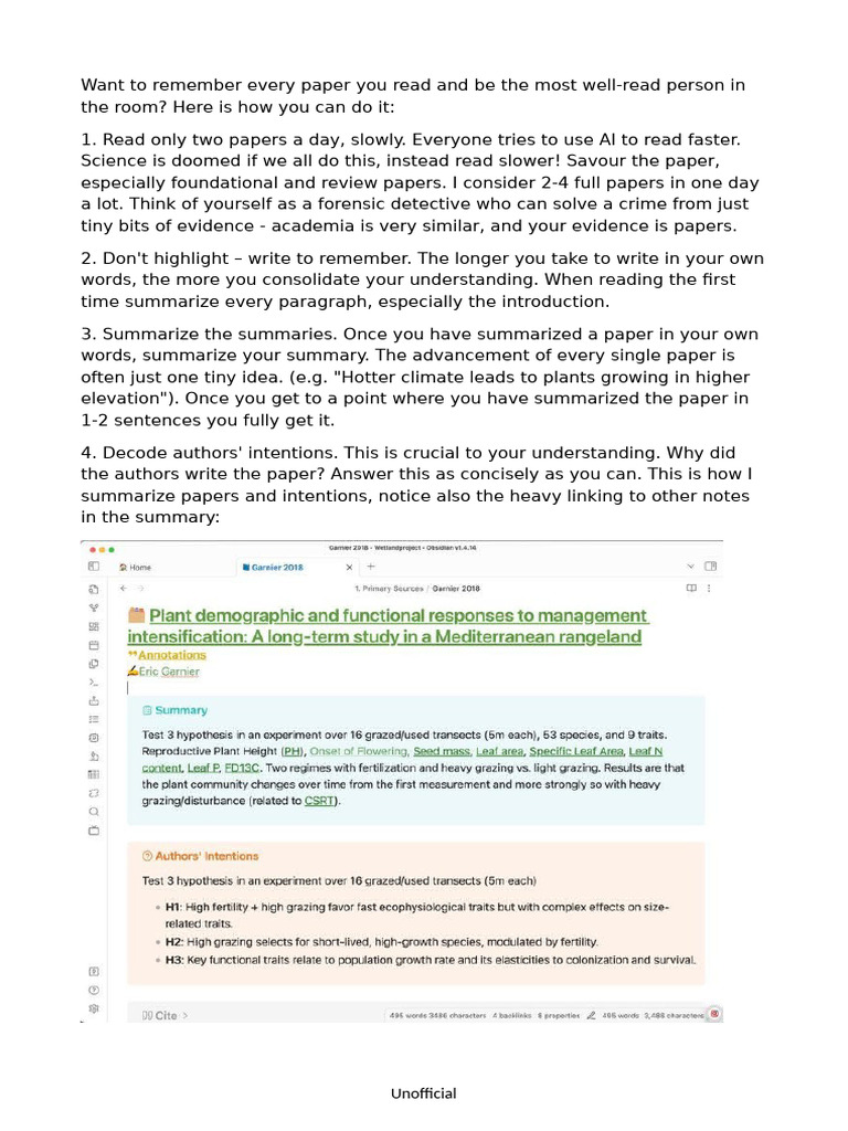 Effective Strategies for Reading Papers | PDF | Neuroscience ...