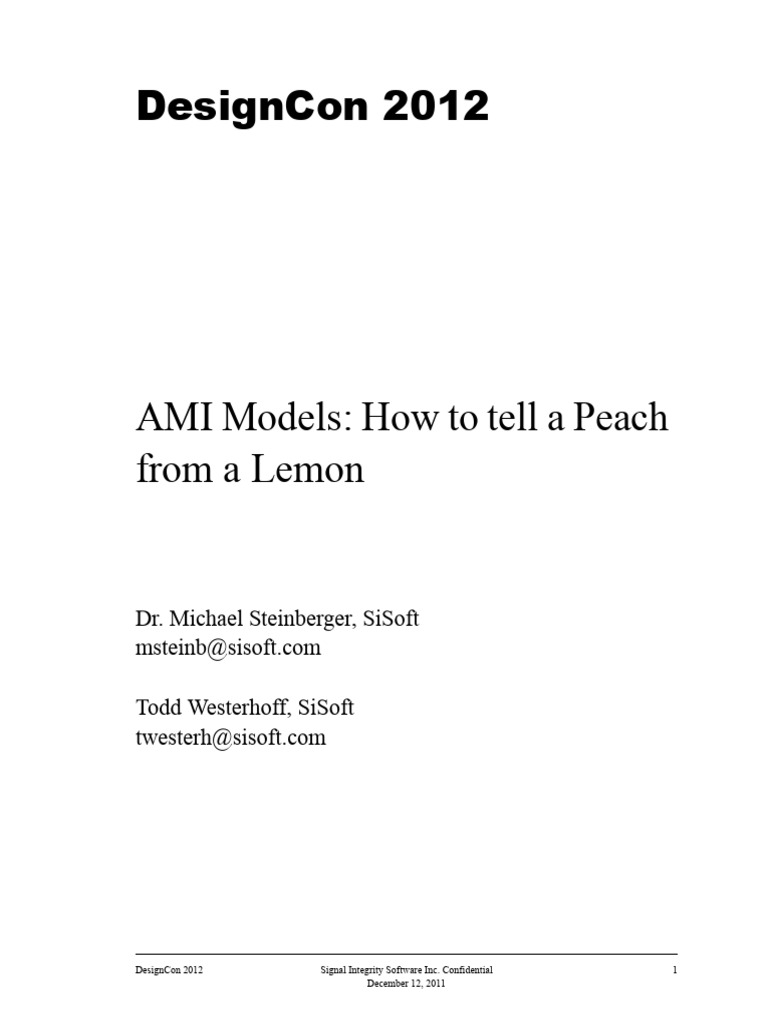8-MP2 Paper AMI Models How To Tell | PDF | Parameter (Computer ...