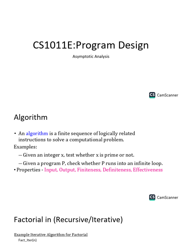 6 - 12 - 13asymptotic Analysis | PDF | Algorithms | Computational Complexity Theory