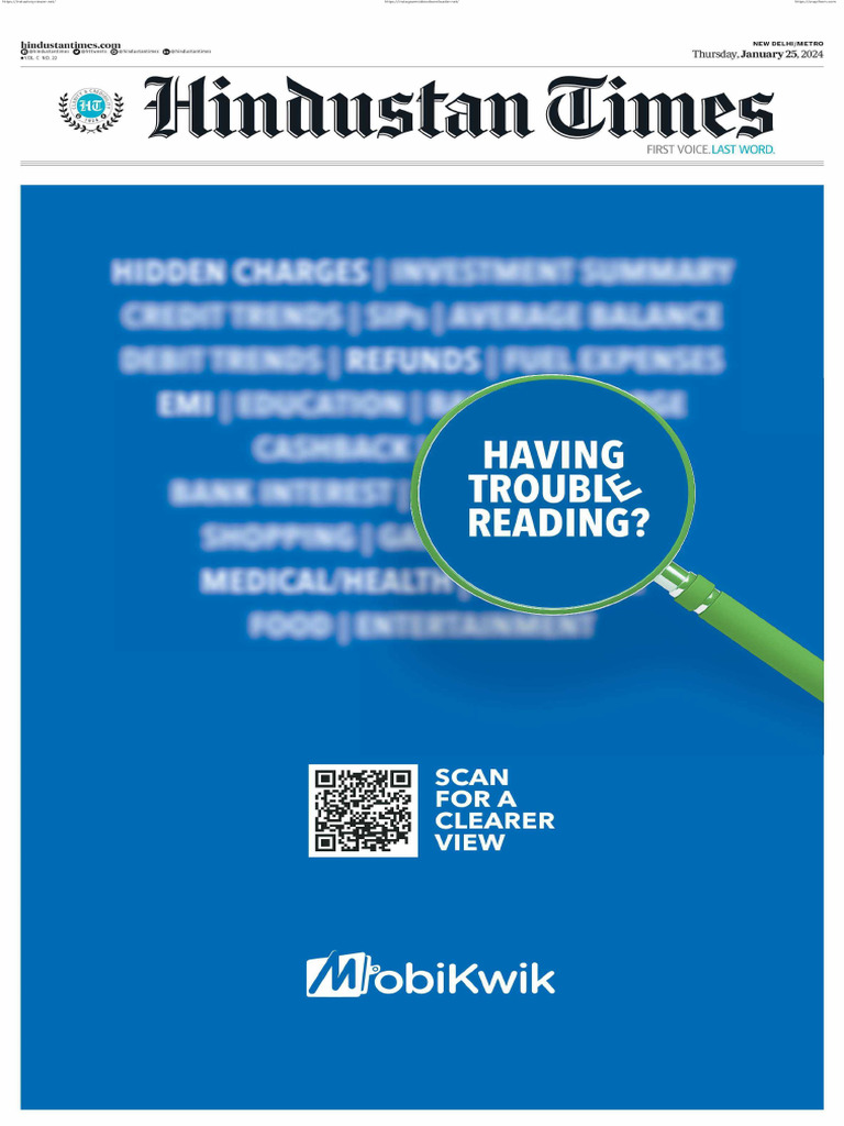 HT_Delhi_25-01-2024 | PDF