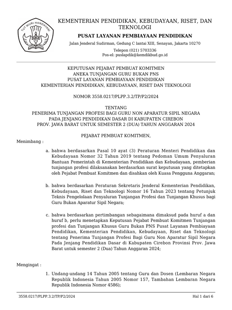 Sk-Tp-Dekon-3558.0217 PLPP.3.2 TP P2 2024 | PDF