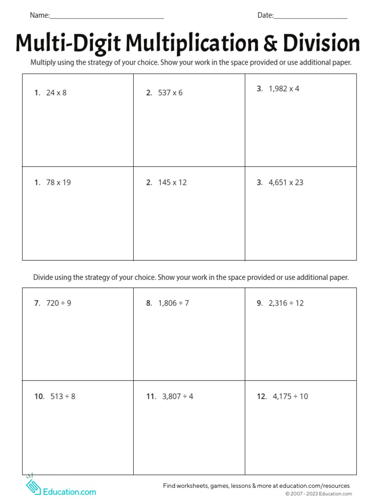 multi-digit-multiplication-division | PDF