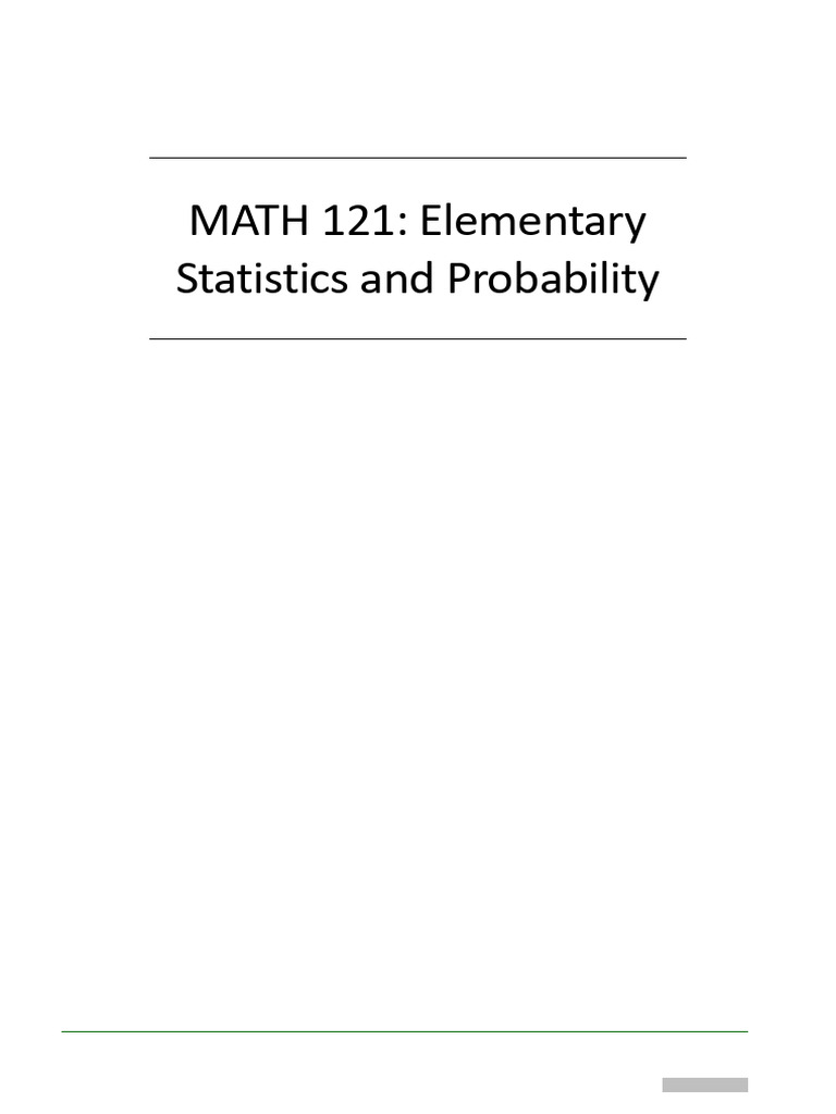 Learning Guide for Elementary Statistics | PDF | Statistics | Statistical Inference