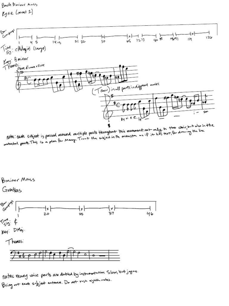 B Minor Mass Musical Analysis Guide | PDF | Musical Compositions ...