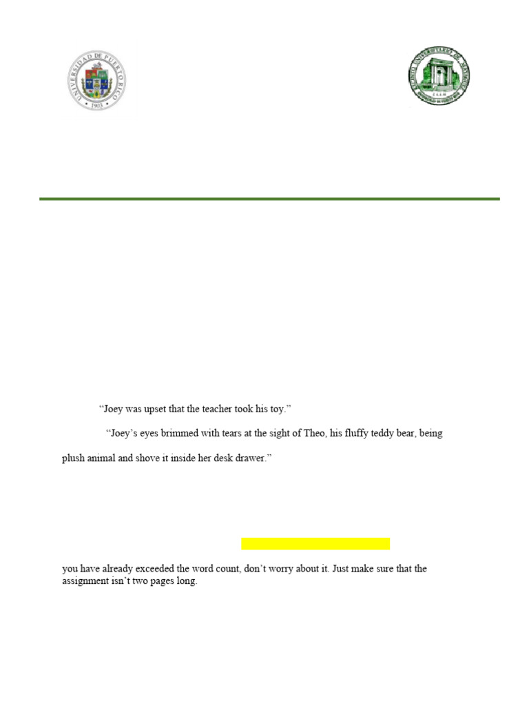 Descriptive Writing Assignment Guide | PDF