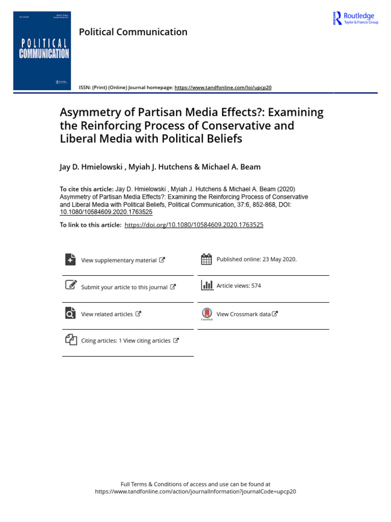 Partisan Media's Impact on Beliefs | PDF | Media Bias | Sampling ...