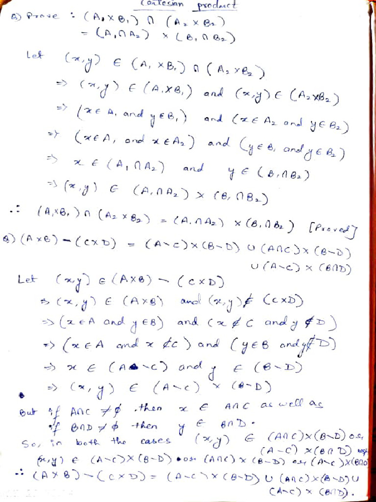Cartesian Product Pdf