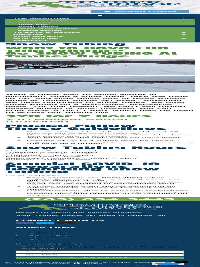 Snow Tubing at Timber Ridge Ski Area | PDF | Snow