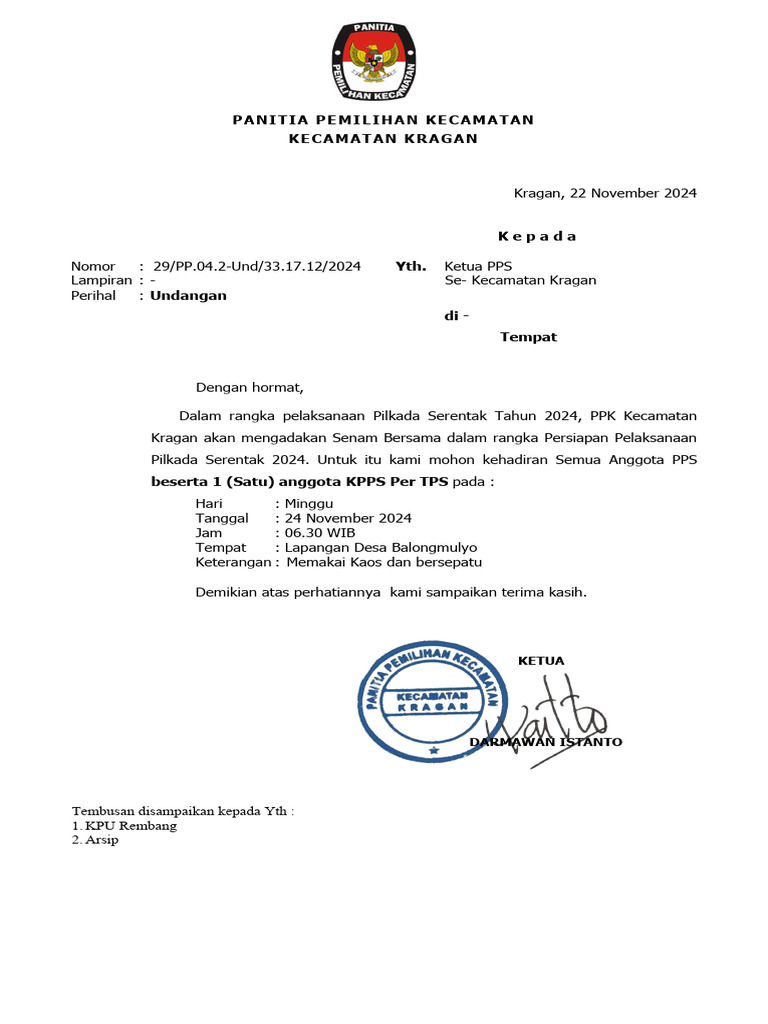 Undangan Senam Bersama - PPS | PDF