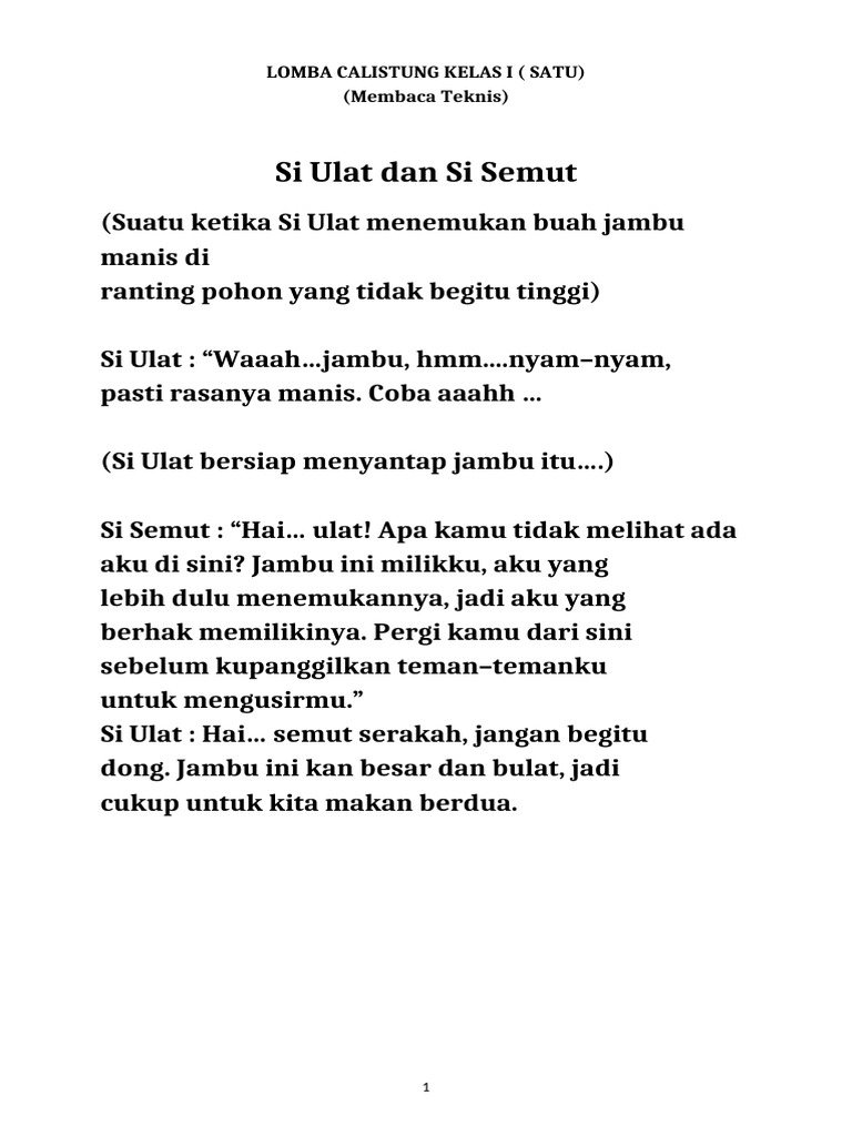 Soal Calistung Kelas 3 Tahap 4 | PDF