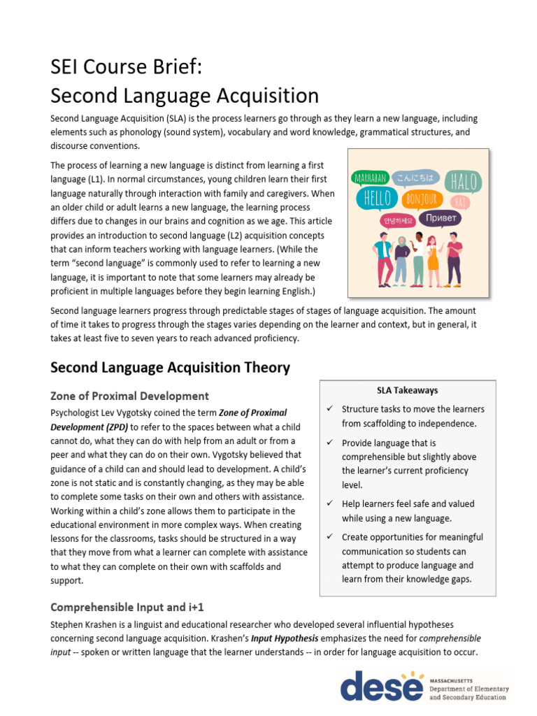 Understanding Second Language Acquisition | PDF | Second Language ...
