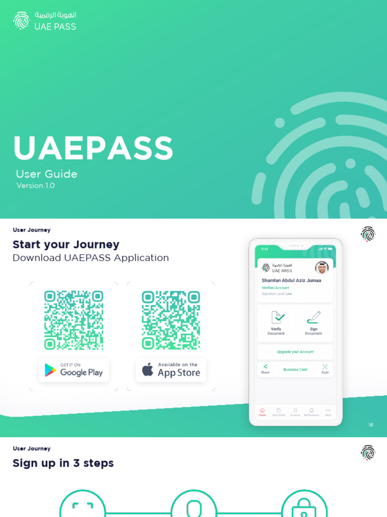 uaepass_user_guide_1-0_en | PDF | Ios | Public Key Certificate