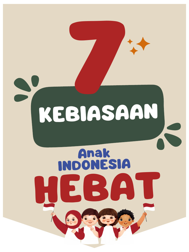 POSTER 7 Kebiasaan Anak INDONESIA HEBAT PDF | PDF