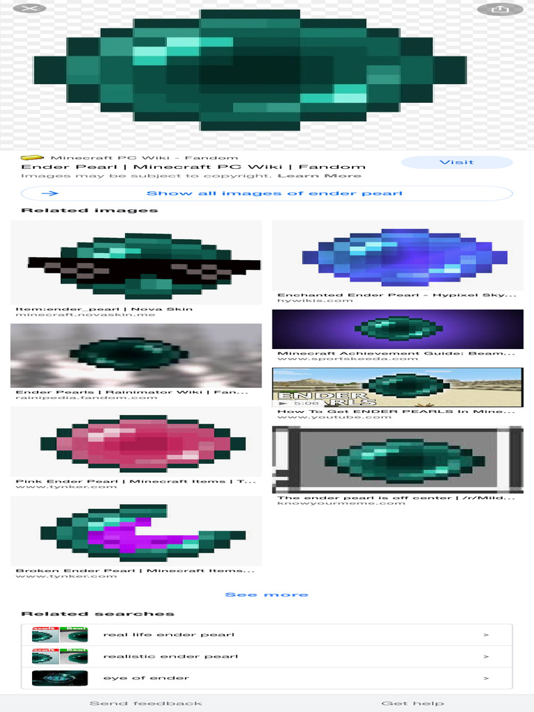 Ender Pearl - Google Search | PDF | Minecraft