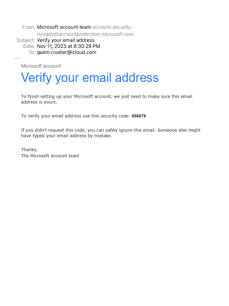 Verify Your Email Address | PDF