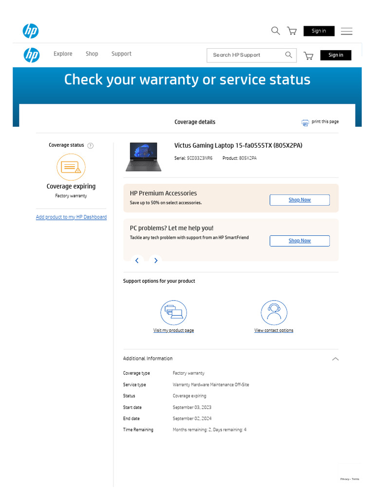 HP Warranty Check & Support | PDF | Software | Computer Science